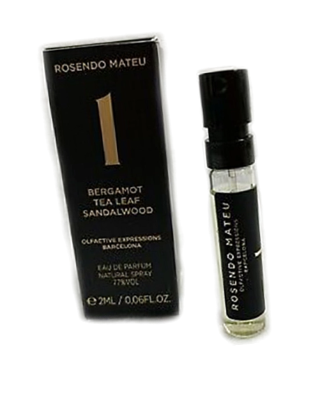 Миниатюра парфюма Rosendo Mateu No1 Bergamot Tea Leaf Sandalwood для женщин и мужчин 2 мл