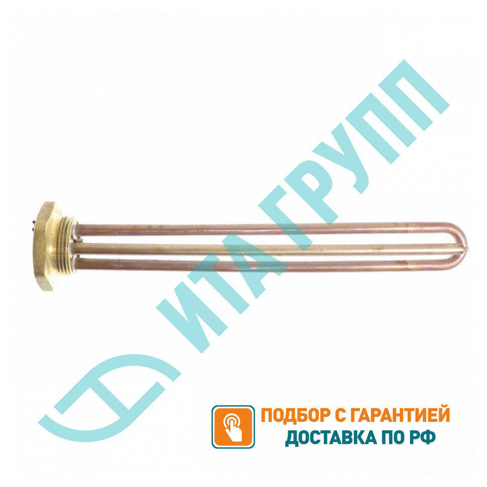 ТЭН 1,2кВт (1200Вт) RDT, резьбовой 42 мм для Ariston, De Luxe, Real, Thermex, под анод М6, 182232