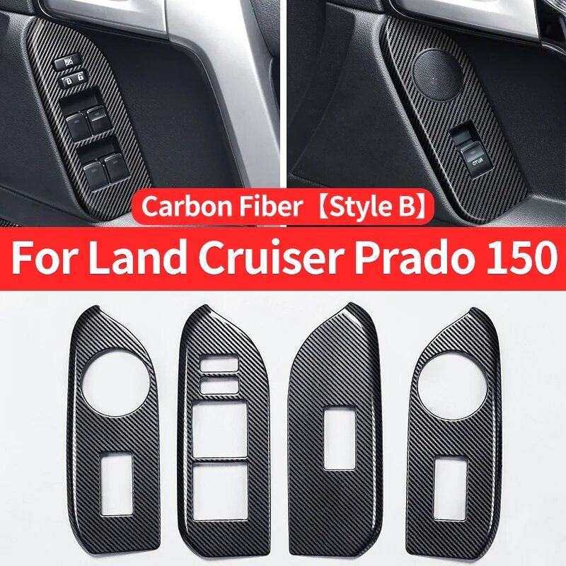 Правый руль стекла подъемника кнопки панели модификации, для 2010-2023 Toyota Land Cruiser Prado 150 Lc150 внутренние аксессуары
