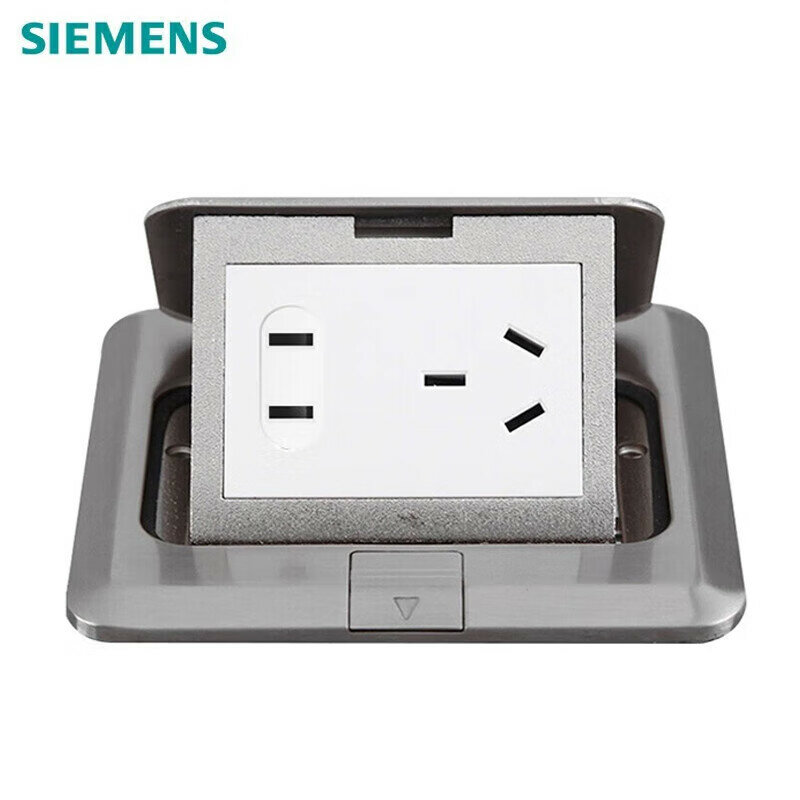 SIEMENS 10А пятигнездный поверхностный монтаж нержавеющая сталь быстродействующий розеточный разъем (коробка не входит)
