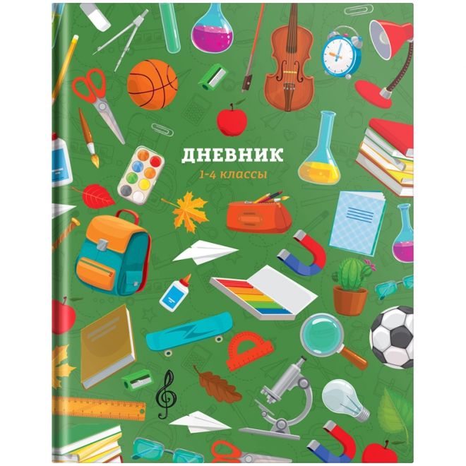 Дневник 1-4 кл. "Школьная тема" твердая обложка 36193 "Art space"