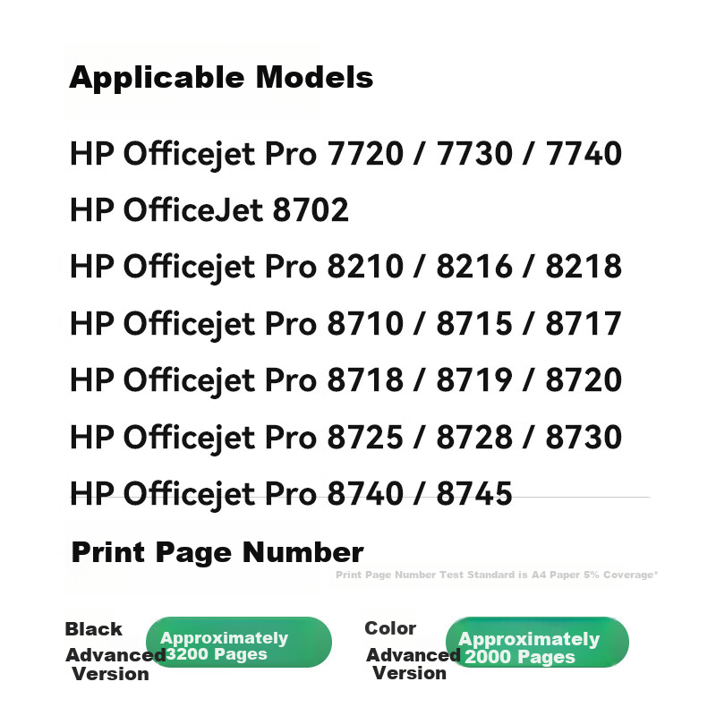 Картридж Caige 955XL совместимый с принтерами HP 7720 7730 7740 8710 8720 8210 2 черных 3 цветных 5 картриджей 12400