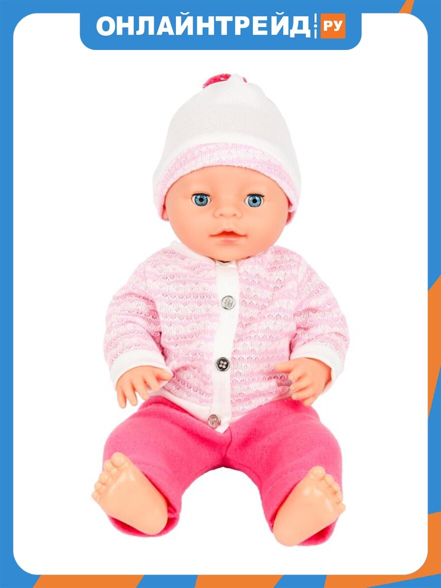 Пупс Карапуз Y40BB-KNIT-24-RU Шаинский музыка 40 см