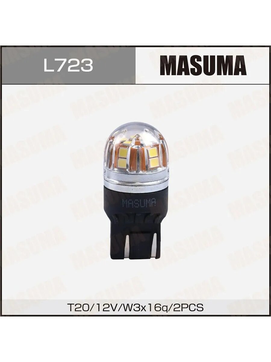 Лампа 12 В 21/5 Вт 2х-контактная без цоколя T20 W3х16q LED, арт. L723