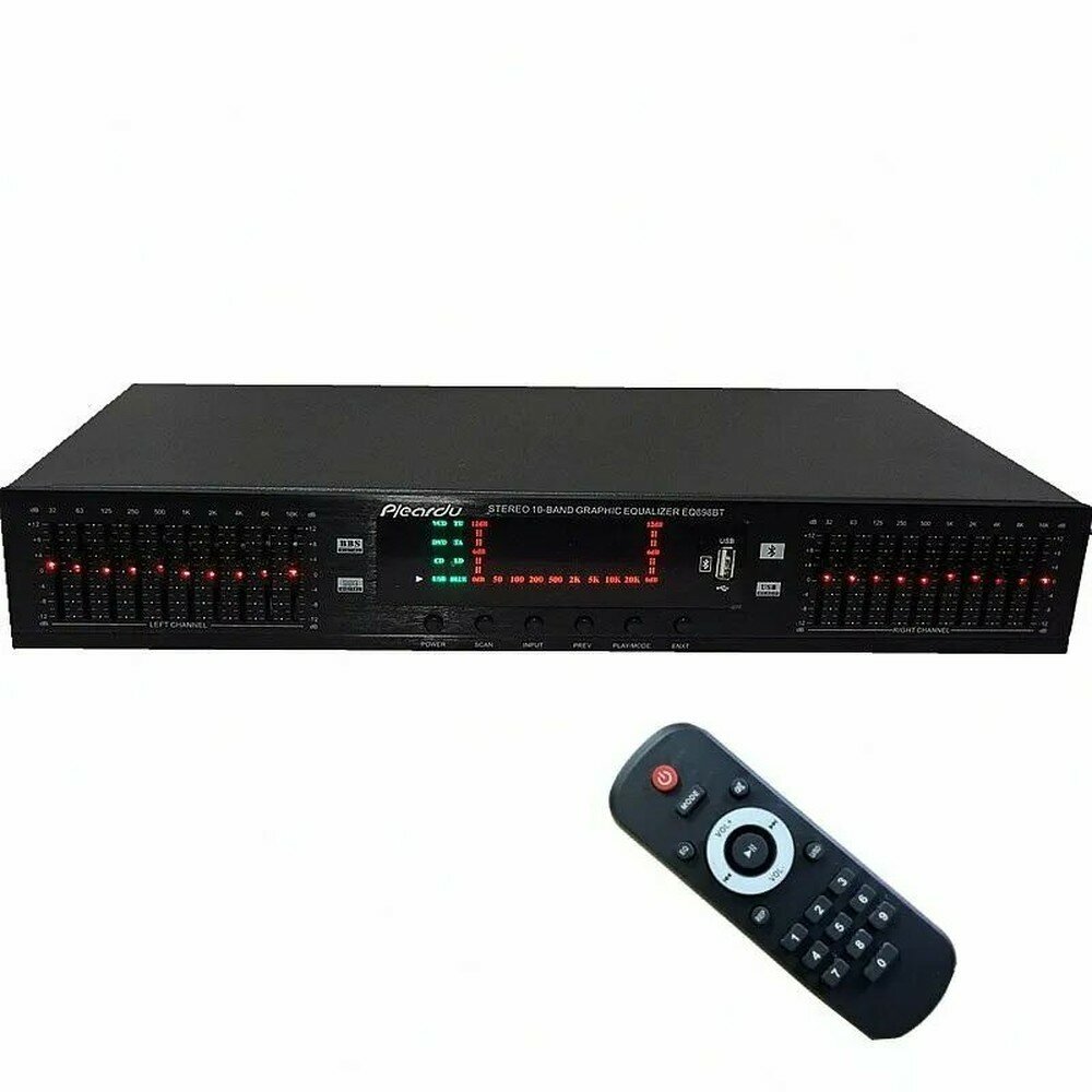 KNOW EASY-Эквалайзер стереоэффектов EQ-898BT, Bluetooth/USB, черный