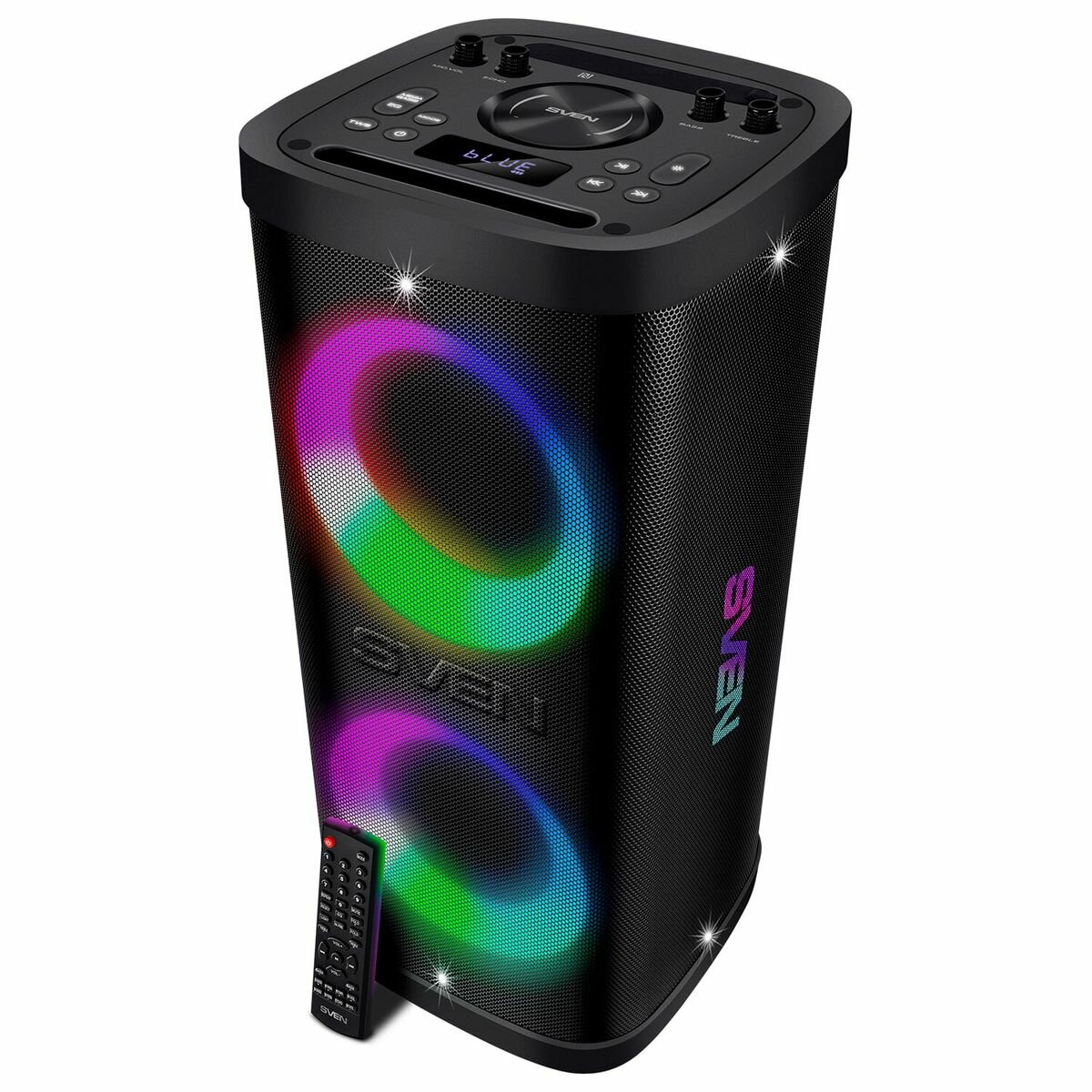 Колонка портативная Sven PS-930, 150 Вт, TWS, Bluetooth, FM, USB, microSD, LED-дисплей, черный, SV-0 (SV-022402)