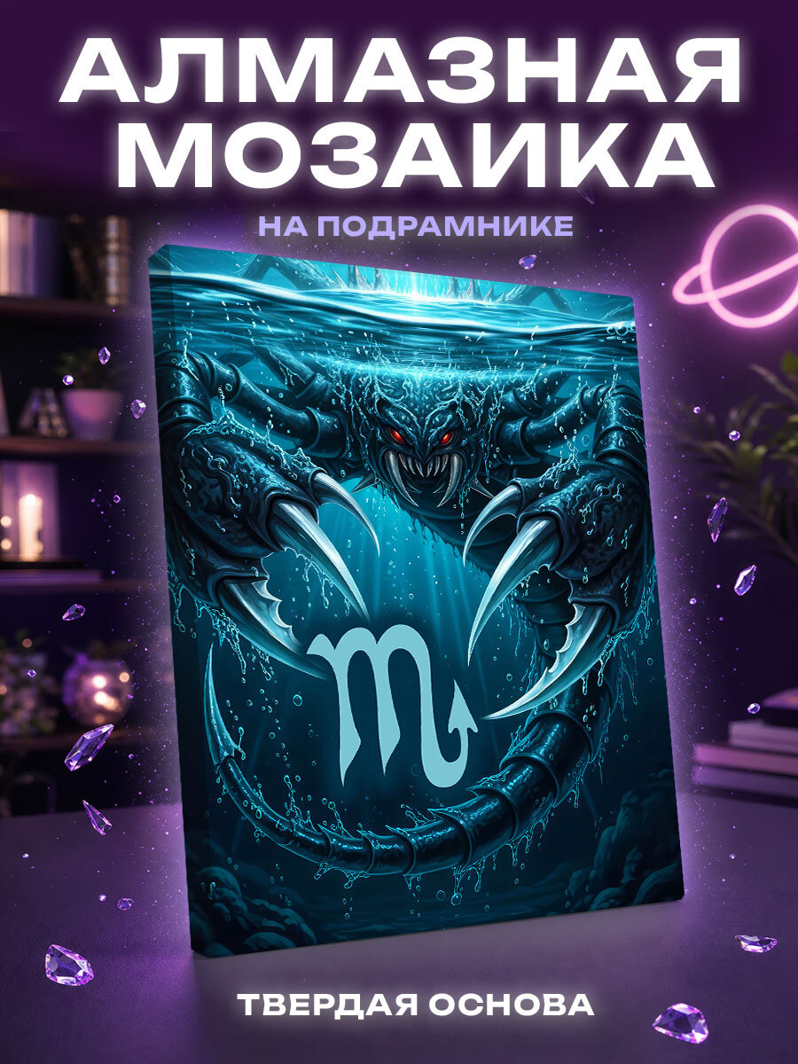 Алмазная мозаика Скорпион