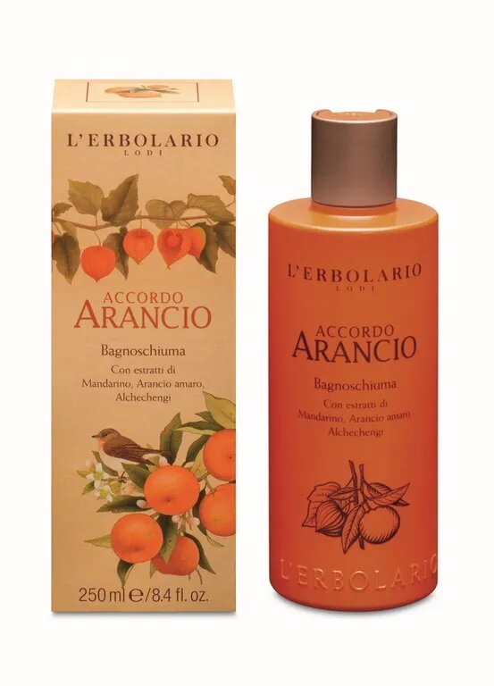 Lerbolario Гель для душа с ароматом цитруса Accordo Arancio 250 мл 250 мл