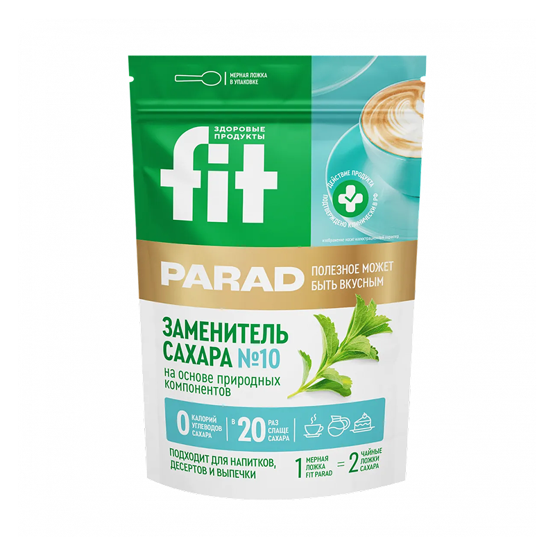 Сахарозаменитель № 10 FitParad 150 г (дой-пак) замена сахара