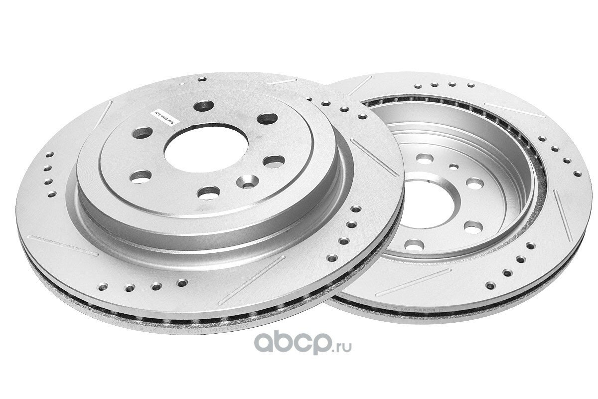 Диск тормозной с перфорацией и насечками в покрытии geomet Powerstop AR82143