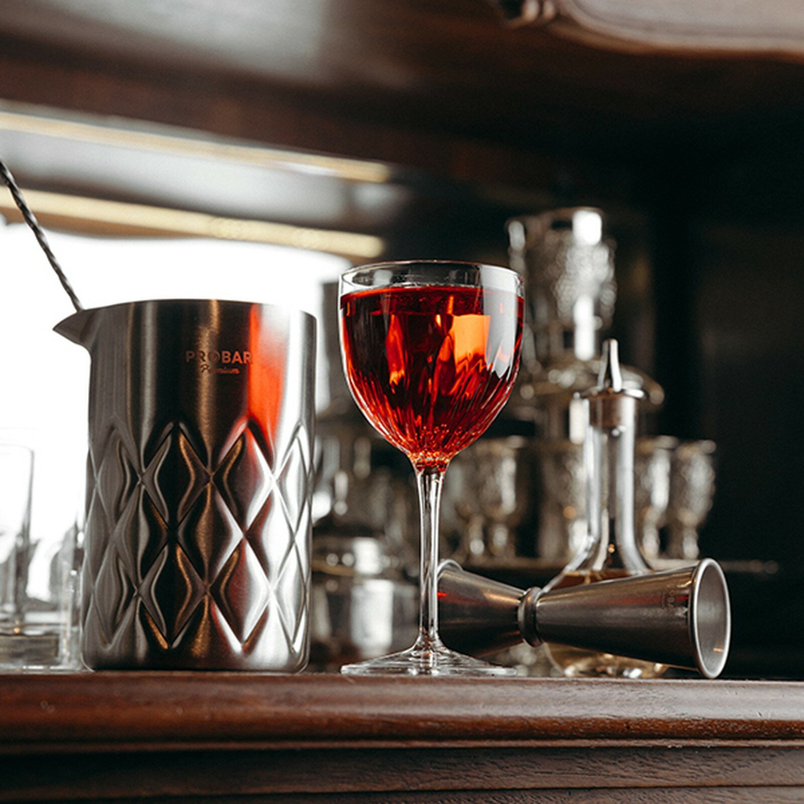 Стакан смесительный Probar Premium Moonlight из нержавеющей стали 0,55 л матовый