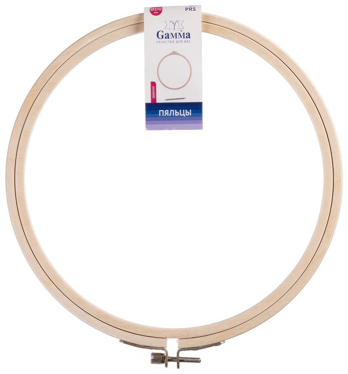 Gamma PRS d 210 мм пяльцы круглые дерево круг