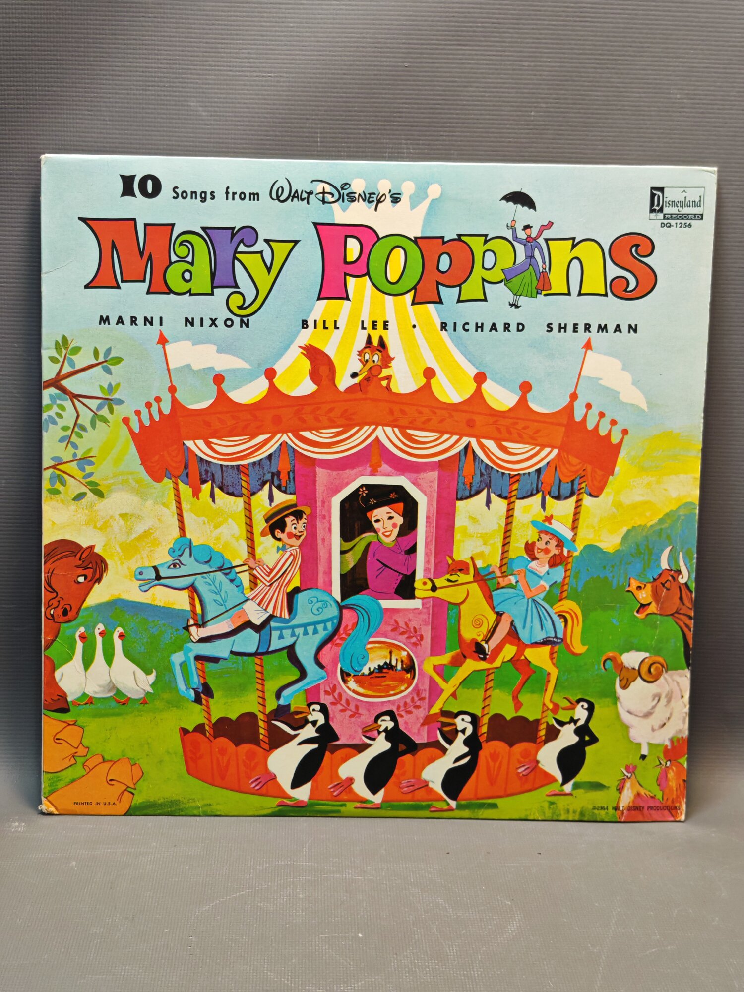 Виниловая пластинка 10 песен из Мэри Поппинс (Disney / Disneyland records)