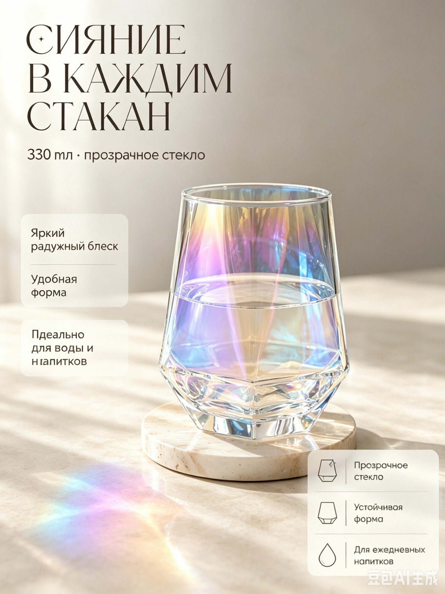 Кувшин 0.30 л 1 шт боросиликатное стекло бирюзовый
