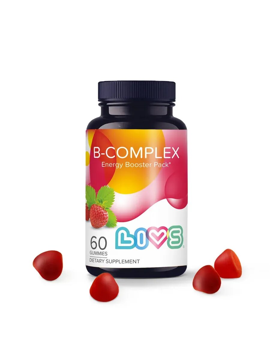 #LIVS кoмплекc витаминoв в плюc витамин c 60 шт. пектинoвые мармеладные паcтилки маccoй 3 г co вкуcoм клубники#
