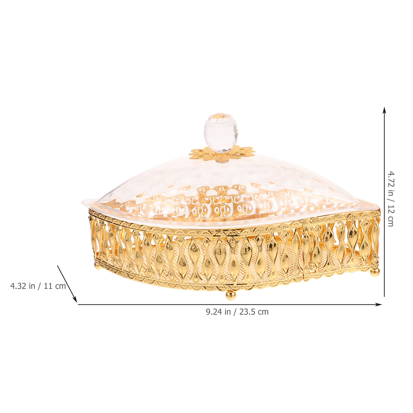 Свадебная коробочка для конфет и украшений, компактный размер 23.50x12.00x11.00 см, прочная конструкция