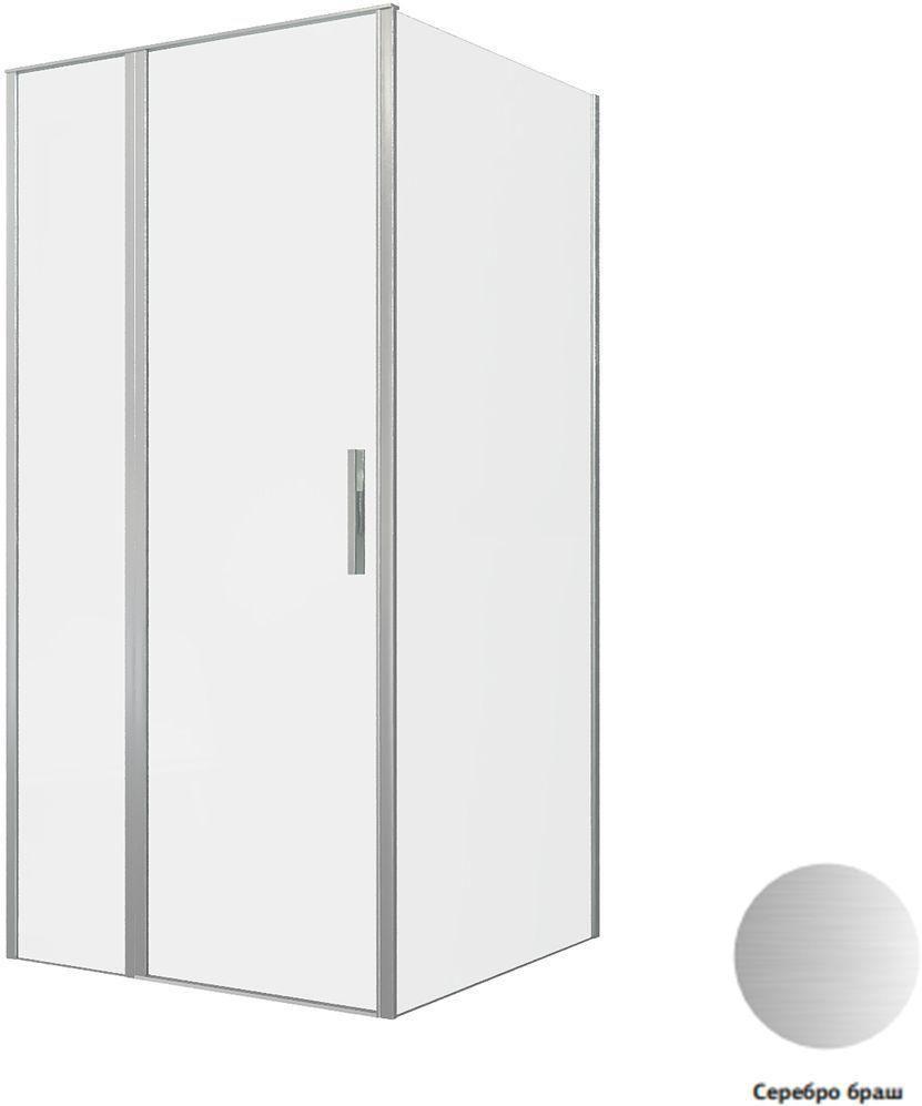 Душевой уголок Allen Brau Priority 100x100 3.31029. BA 3.31047. BA цвет профиля Серебро браш стекло прозрачное