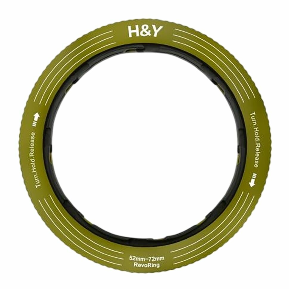 Переходное кольцо H&Y RevoRing Variable Adapter 52-72мм для 77мм Жёлтое