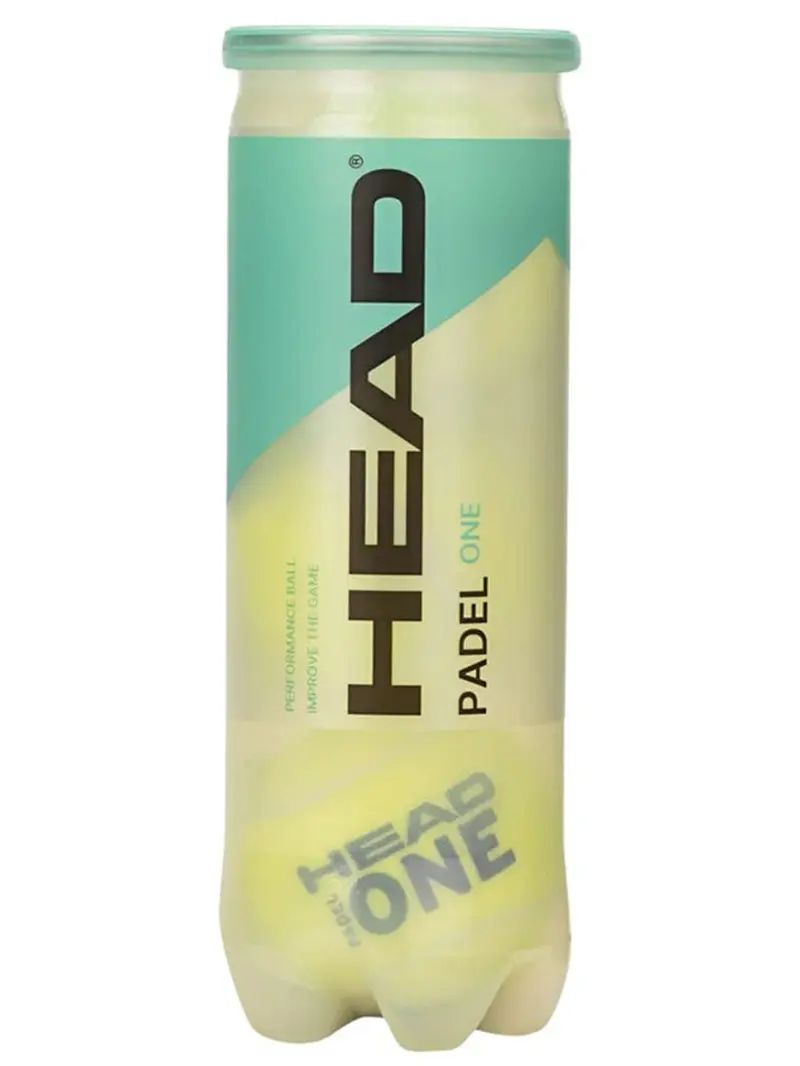 Мяч для падела HEAD Padel One S, 575383, уп.3 шт, FIP Approved, войлок, нат. резина, желтый
