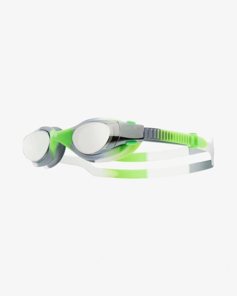 Очки для плавания подростковые TYR Vesi Tie Dye Mirrored Junior 657 Серебристый (657 Серебристый, O/S)