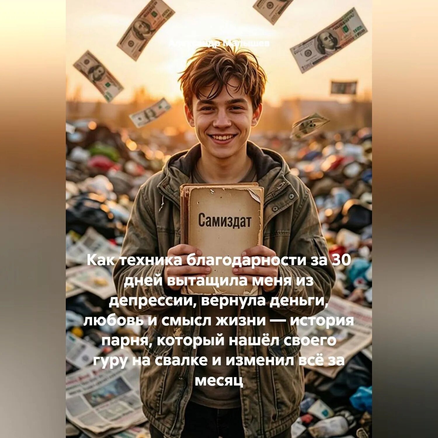 Как техника благодарности за 30 дней вытащила меня из депрессии, вернула деньги, любовь и смысл жизни — история парня, который нашёл своего гуру на свалке и изменил всё за месяц [Аудиокнига]