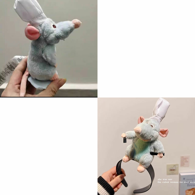 Мягкая игрушка Рем из Ratatouille с подставкой и милый ободок для волос с персонажем, подарок на день рождения