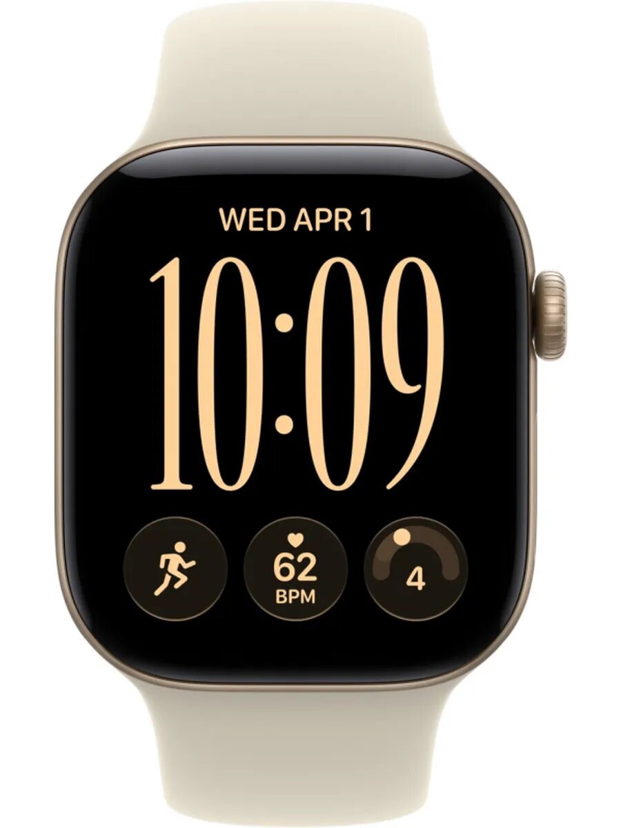 Apple Watch S12 42 mm Gold Aluminum, Sand Sport Band, S/M