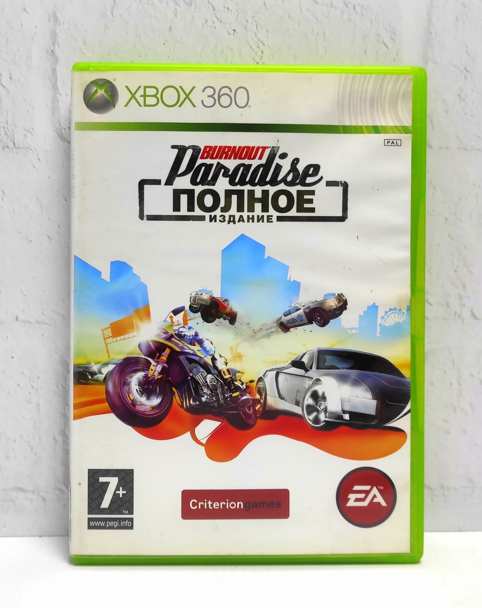 Burnout Paradise Полное Издание Английская Версия Видеоигра на диске Xbox 360. Товар уцененный