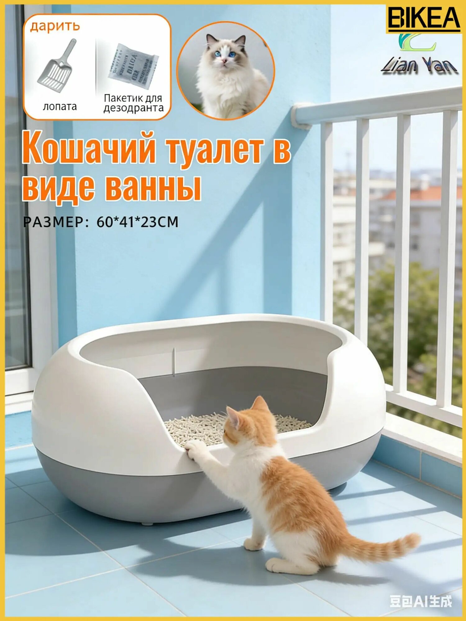 Туалет для кошек без выбросов