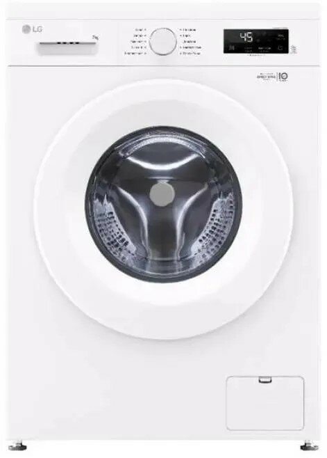 Стиральная машина LG F2Y1NS3W, узкая, загрузка 6 кг, инверторный двигатель с прямым приводом, белая