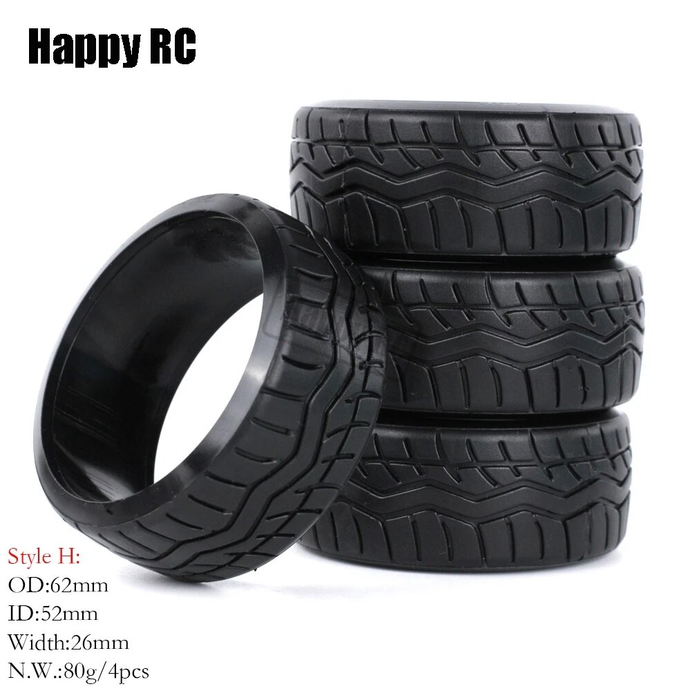 Дрифт-шины Style H 52 мм 4шт для RC 1/10