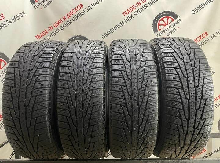 Комплект (4 шт) зимних БУ шин шипованные Nokian Tyres Nordman RS2 205/55 R16 35% износ
