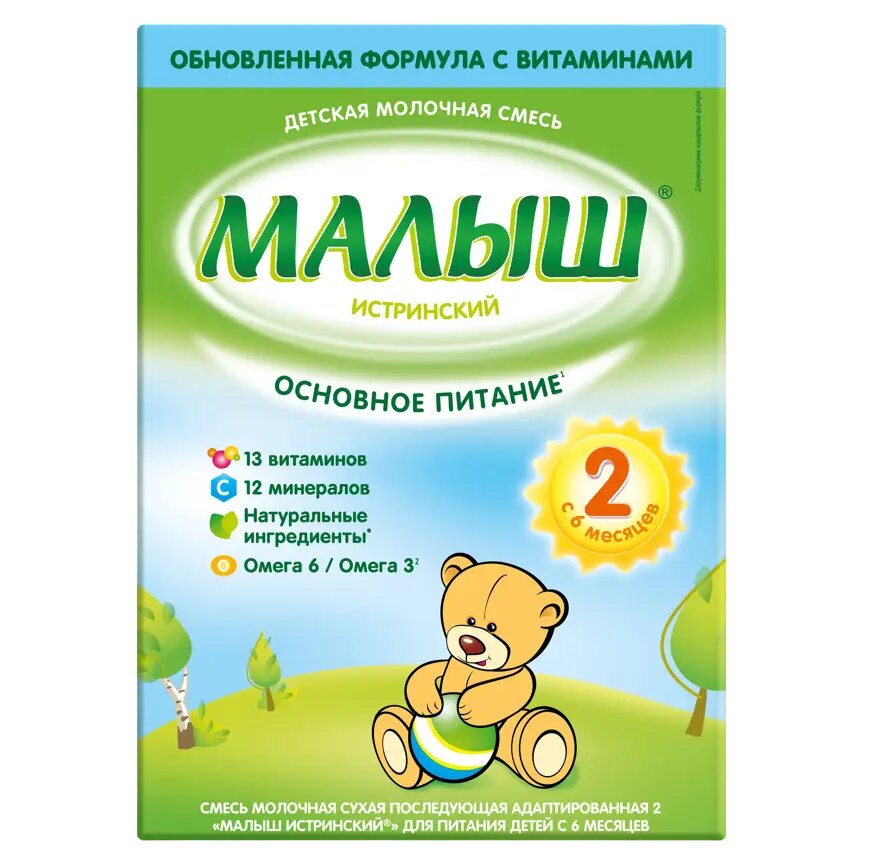 Малыш Истринский 2 молочная смесь 6 мес. 350 г 1 шт