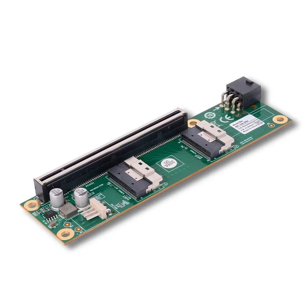 Райзер PCIe 5.0 X16 для сервера, зеленый, 8654 to PCIE4.0
