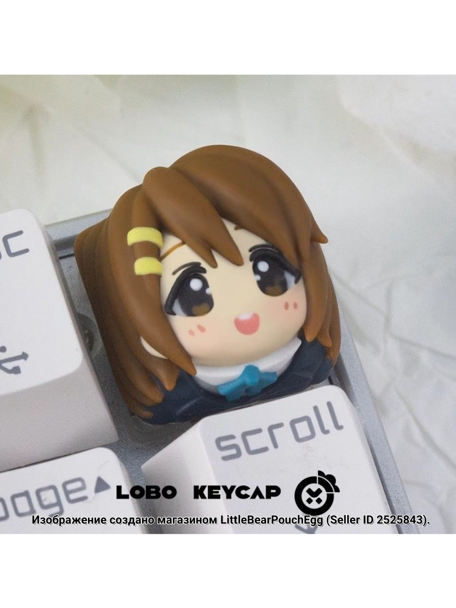 Кейкап для механической клавиатуры: Юи Хирасава из K-ON, 1 шт.