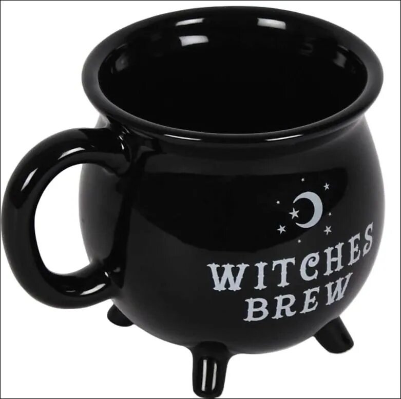 Кружка "Witches Brew" черная керамическая в виде котла 400 мл