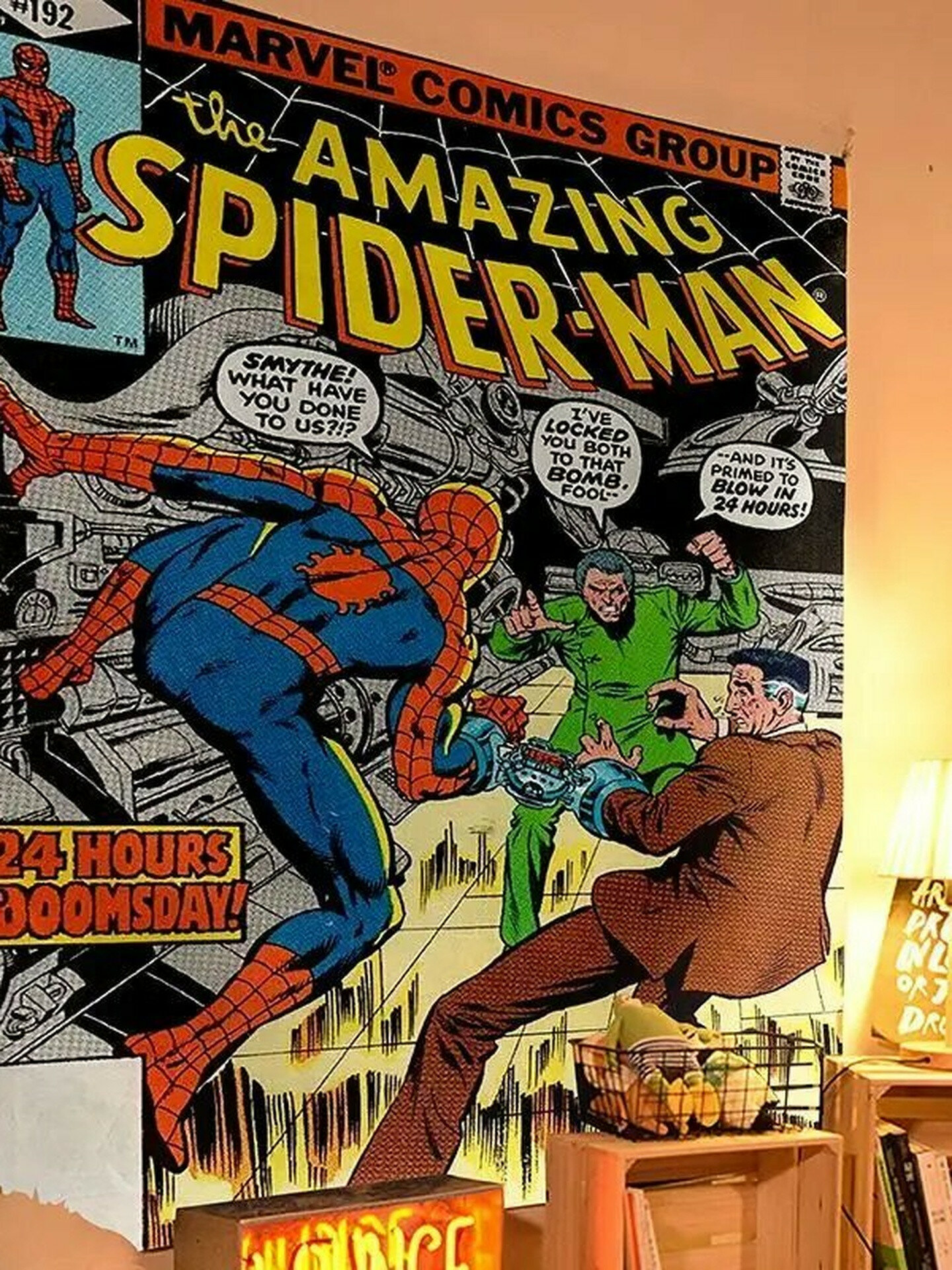 Ковер, Брезентовый подвесной коврик Marvel с изображением Человека-паука