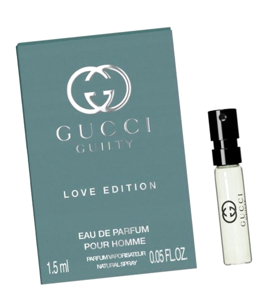 Парфюмерная вода для мужчин Gucci Guilty Love Edition Pour Homme 2025 1.5 мл миниатюра / Гилти Лав Эдишн
