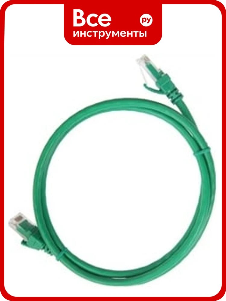Коммутационный шнур ITK патч-корд, кат.5Е UTP, 3м, зеленый PC02-C5EU-3M