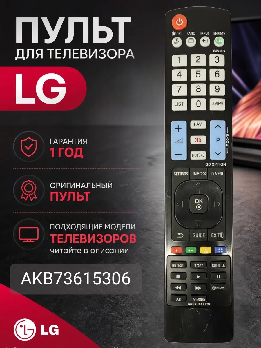 Пульт для телевизора LG AKB73615306