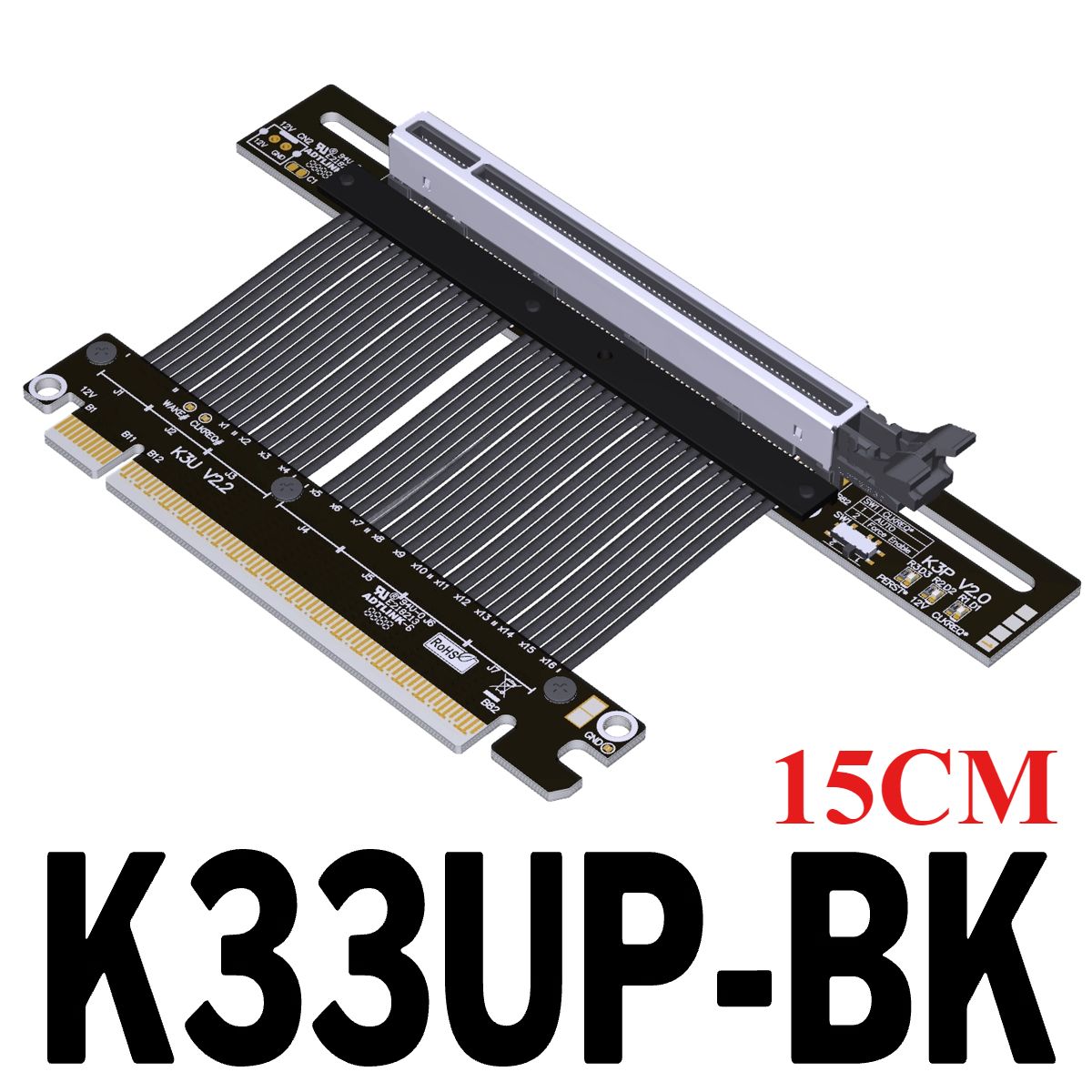 Мягкий Кабель PCIe5.0x16 GEN5 Для Видеокарт NVIDIA RTX50 AMD RX90xx Удлинительный Кабель С Перегородкой