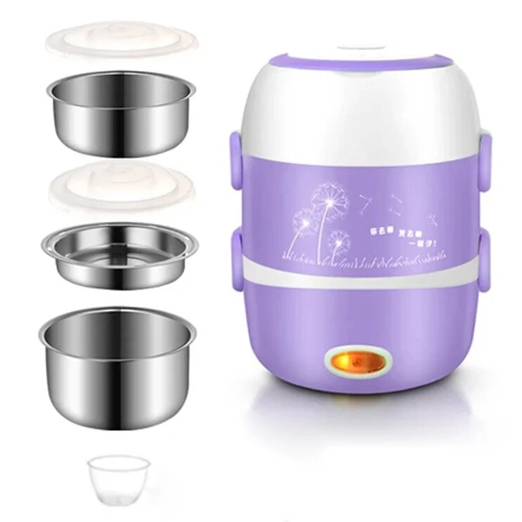 Электрическая рисоварка DMWD, 2 л, Three layers Purple, 220V