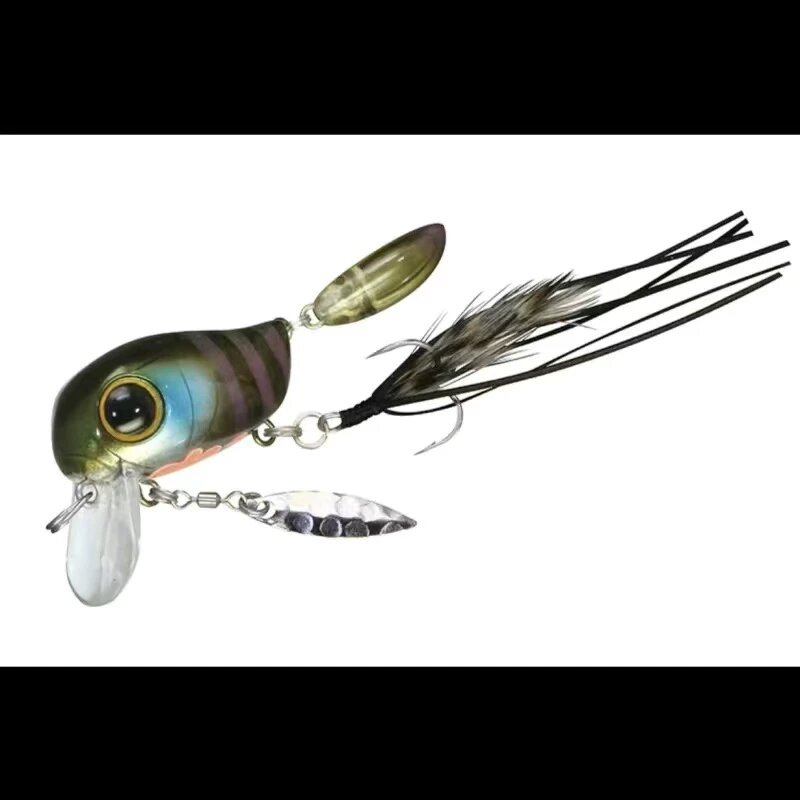 Jackall MICRO TAPPY Приманка кренкбейт с дымным узором шмель для ловли лососевых и форели 93 characters