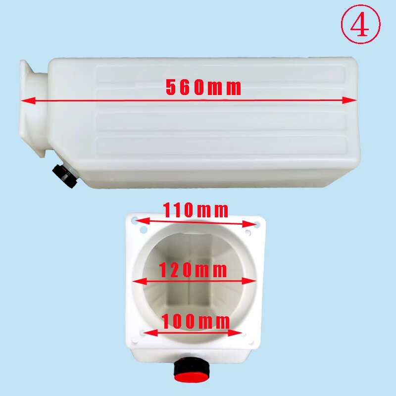 Пластиковый бак для масла подъемника, белый, Color: 4