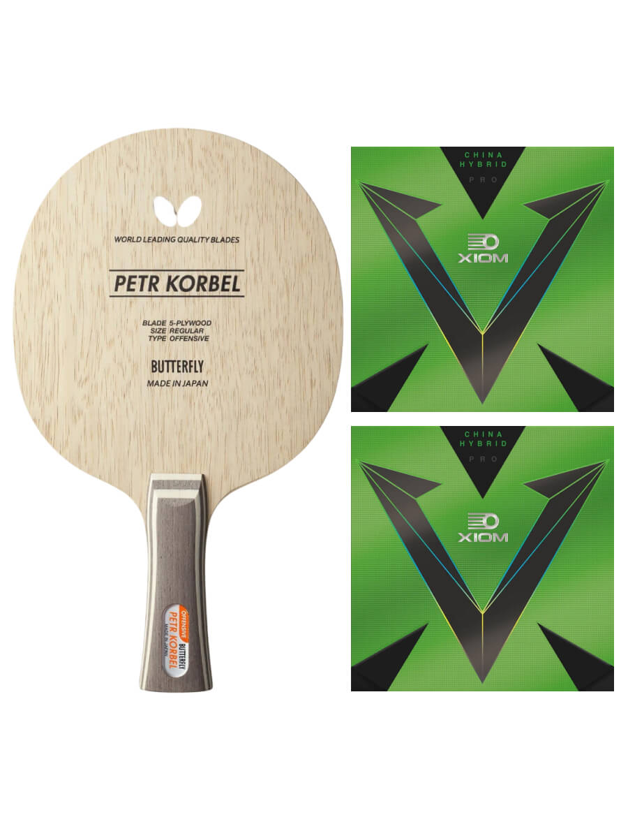 Ракетка для н/тенниса сборная Butterfly Petr Korbel (Japan) OFF XIOM Vega Pro Hybrid, FL/CV