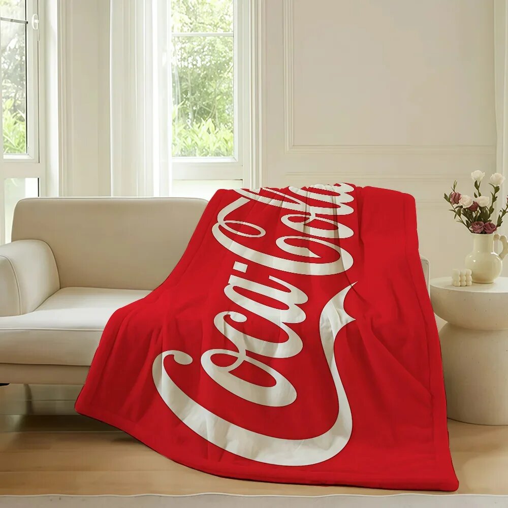 Плед Coca Cola плюшевый Красный, 60x80inch 150x200cm, P3