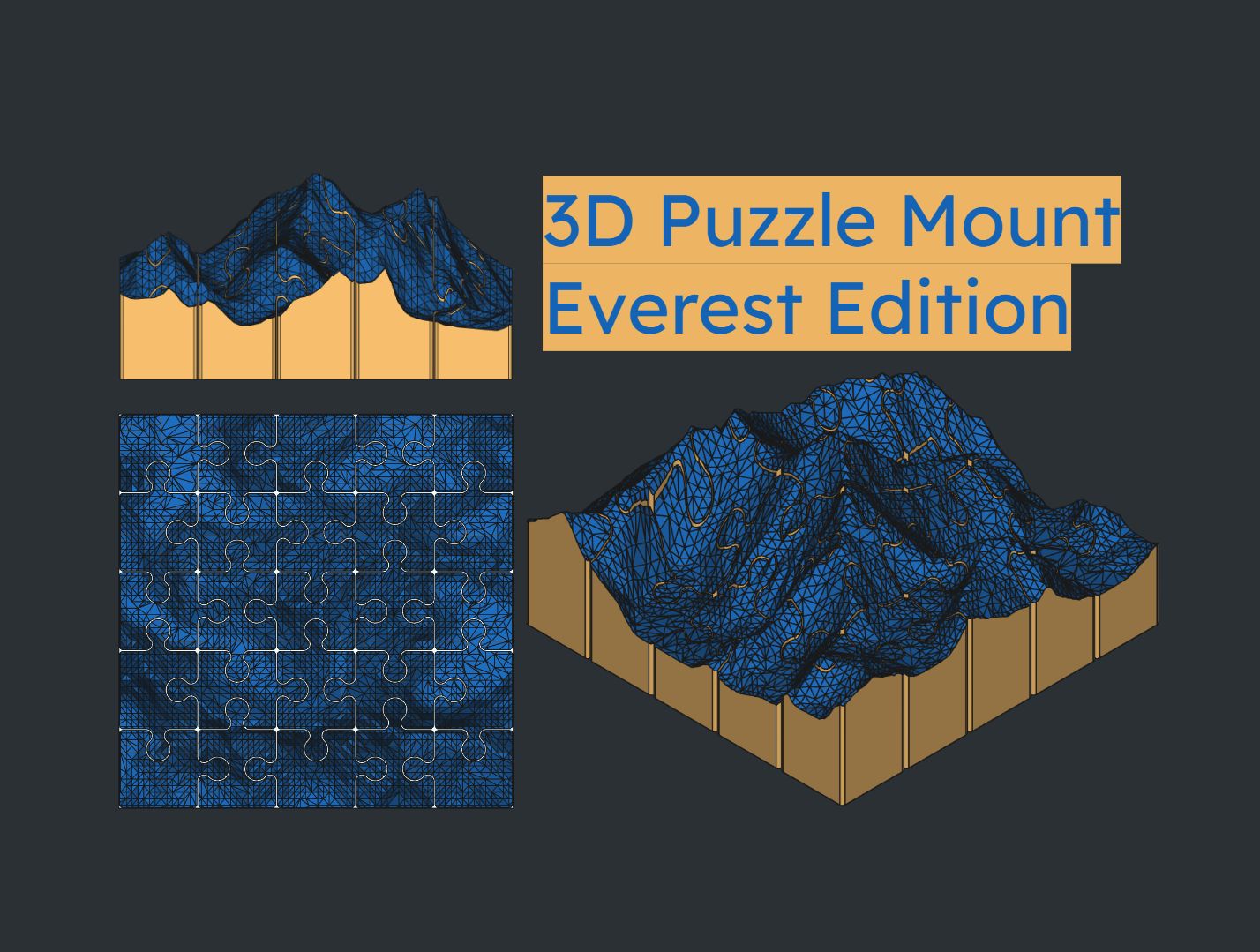 3D-пазл сборный геометрический, PLA, 3D-печать, арт. PZ-PUZ-PR-960847