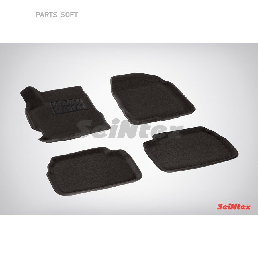 Коврики 3D ворс Mazda 3 2009-13 черн от официального дистрибьютора, SEINTEX, артикул 71698