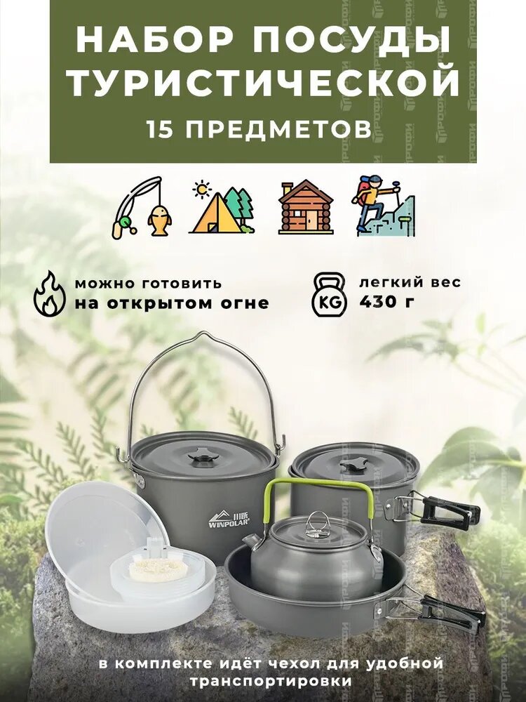 Набор походной посуды, классическая модель, стандартная модель серии