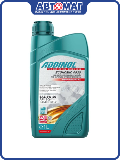 Масло моторное Addinol Economic 0520 5W-20 (1л) 72097607 ADDINOL AD-5W20-EC-1L